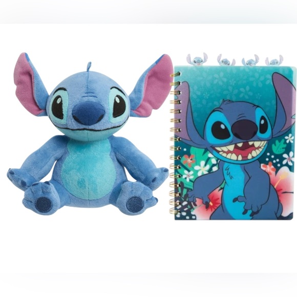 Disney | Office | Stitch Floral Plush Journal Set | Poshmark